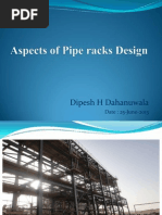 Design Example of Pipe Rack Structure | PDF | Pipe (Fluid Conveyance) | Beam (Structure)