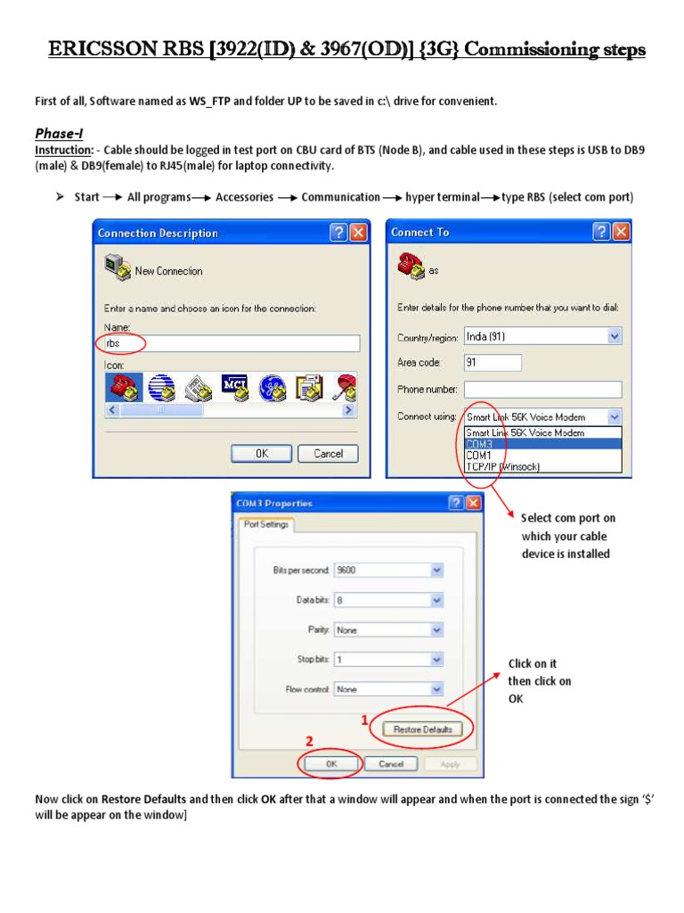 Ericsson RBS 3G Commissioning Guide | PDF | Ip Address | Computer File