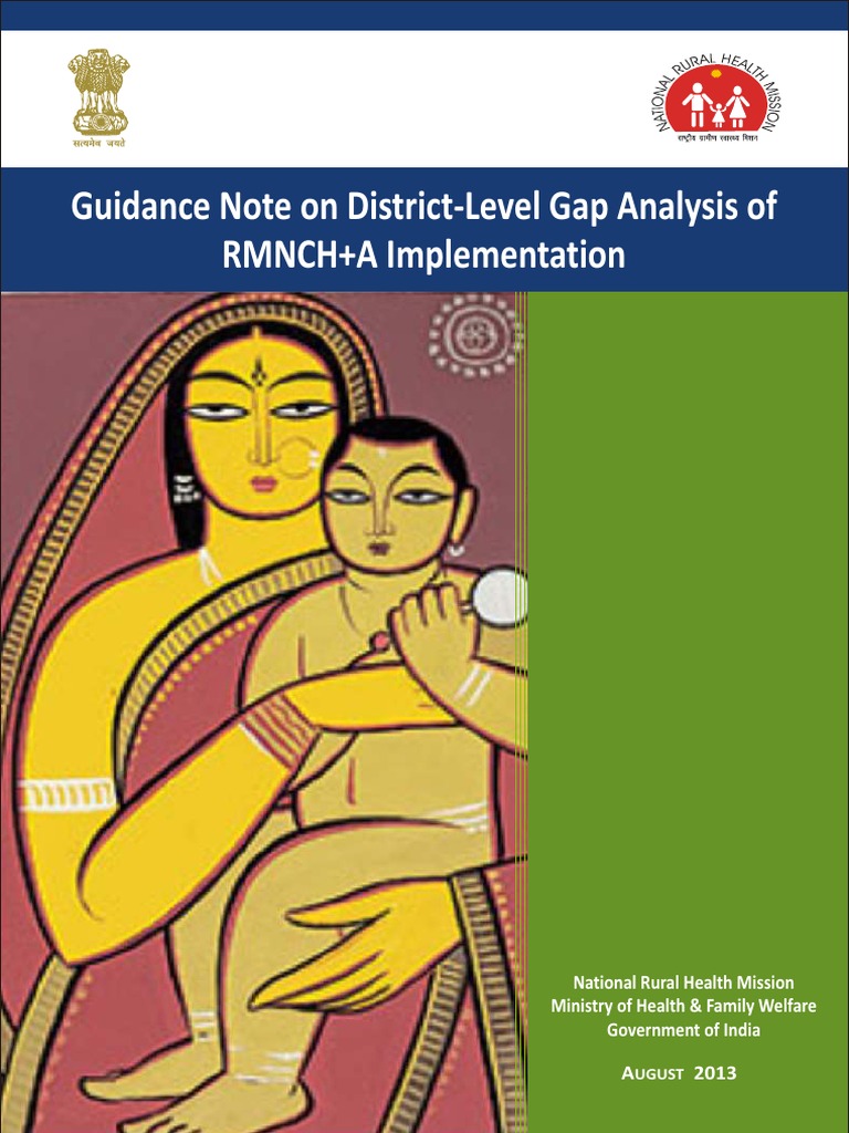 Guidance Note On District-Level Gap Analysis of RMNCH+A Implementation ...