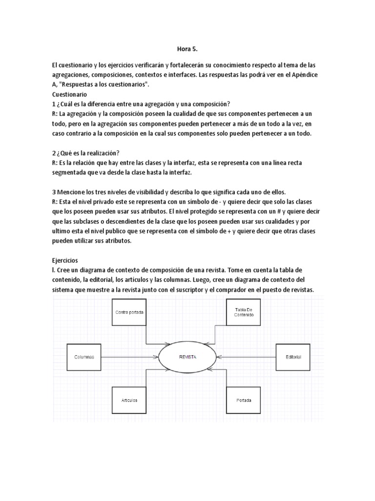 Taller UML Hora 5 | PDF