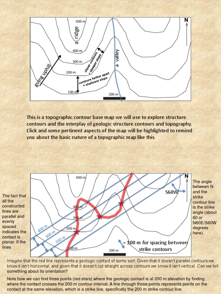 Structure Contours | Contour Line | Map | Free 30-day Trial | Scribd