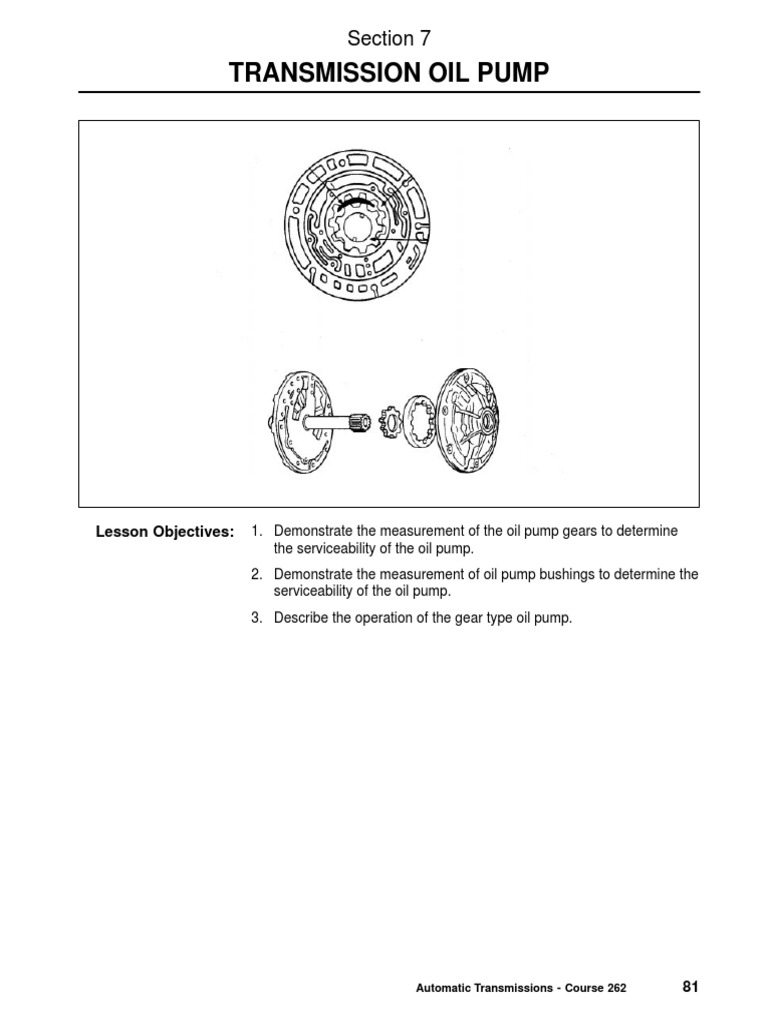 Transmission Oil Pump | PDF | Transmission (Mechanics) | Automatic ...
