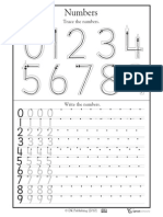 Number Tracing Practice for Kids | PDF