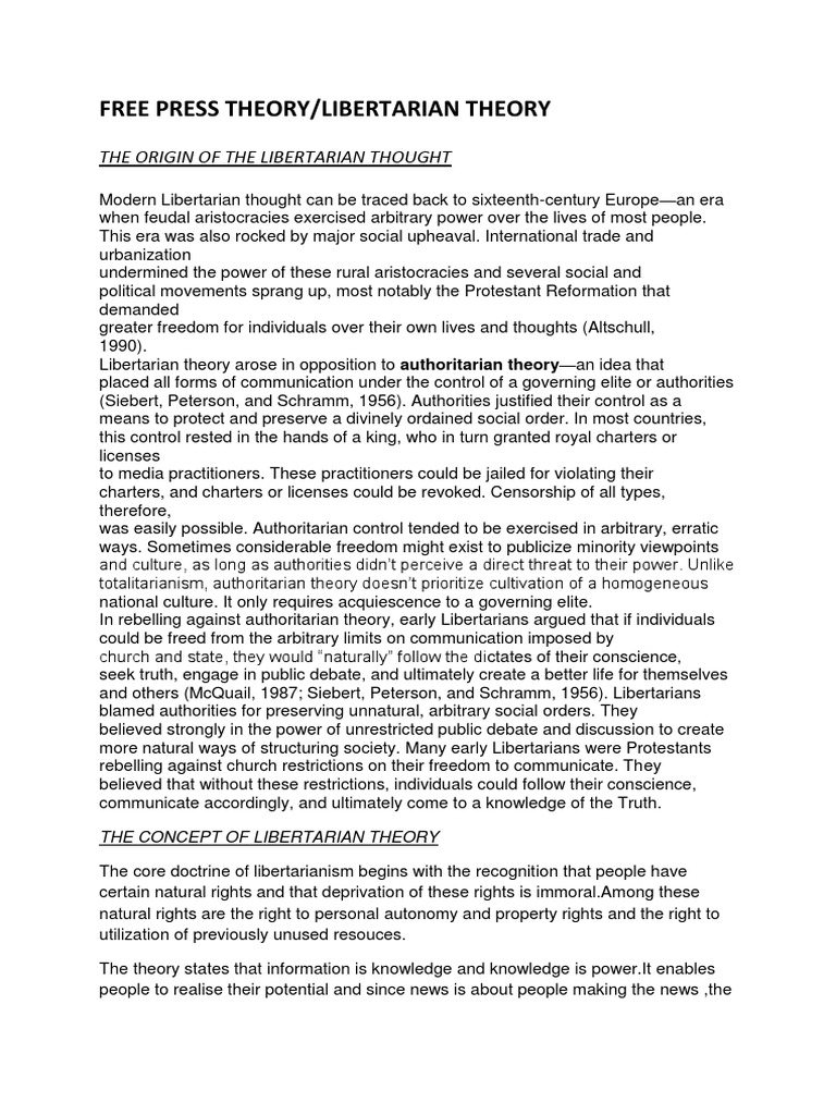 Libertarian theory | Natural And Legal Rights | Libertarianism