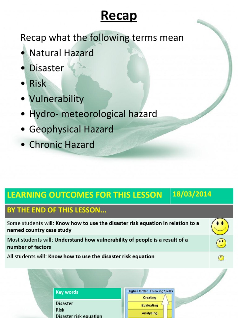 02 Disaster Risk Equation | Natural Hazards | Tropical Cyclones