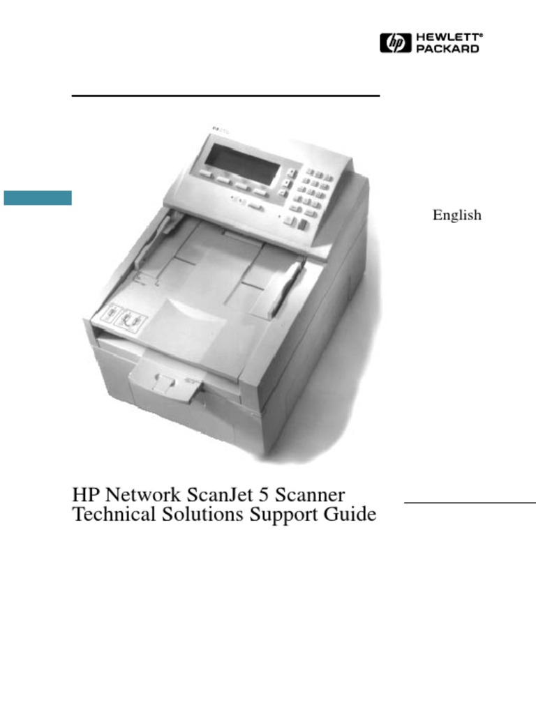 HP ScanJet 5 TSSG | PDF | Image Scanner | Computer Network