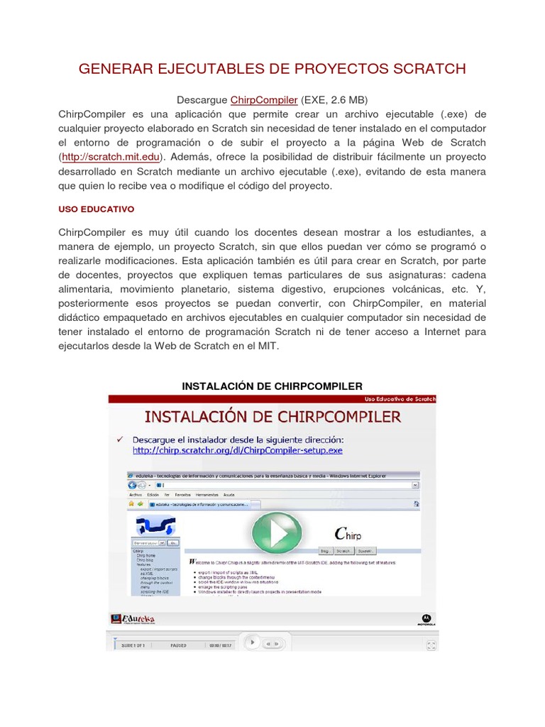 Generar Ejecutables de Proyectos Scratch | PDF