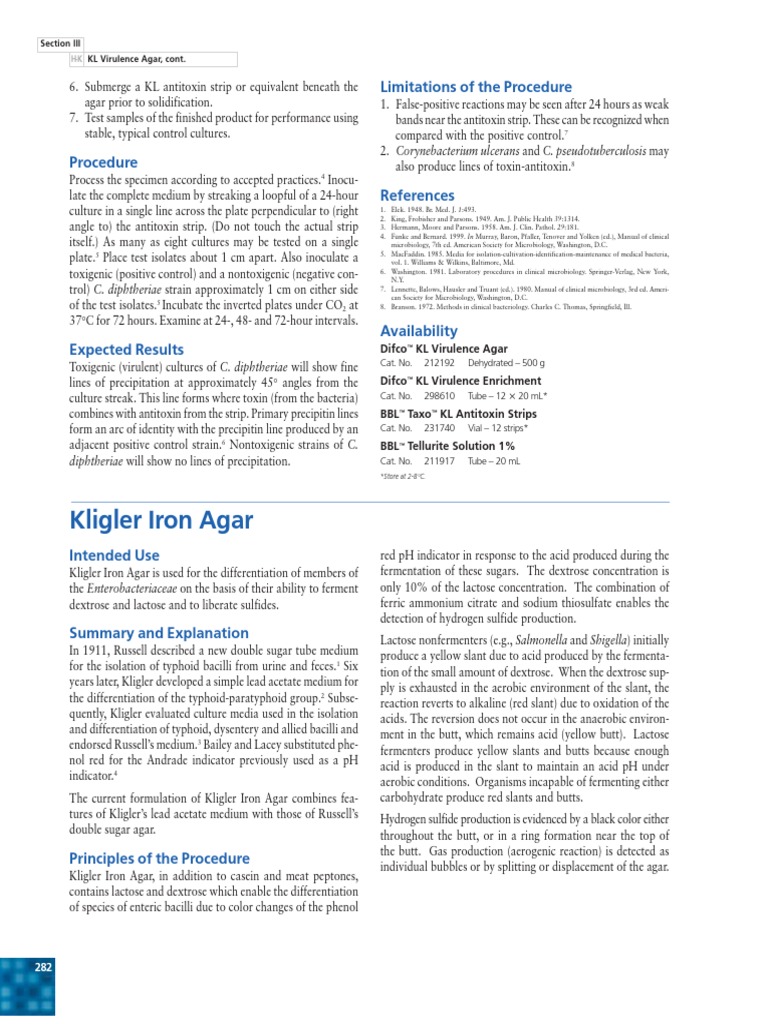 12 Kligler Iron Agar | Microbiology | Chemical Substances