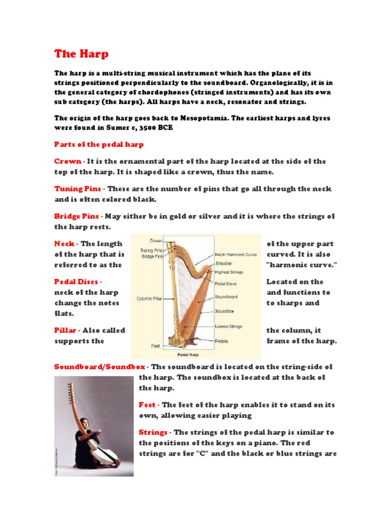 Parts of The Pedal Harp Crown | PDF | Art | Classics