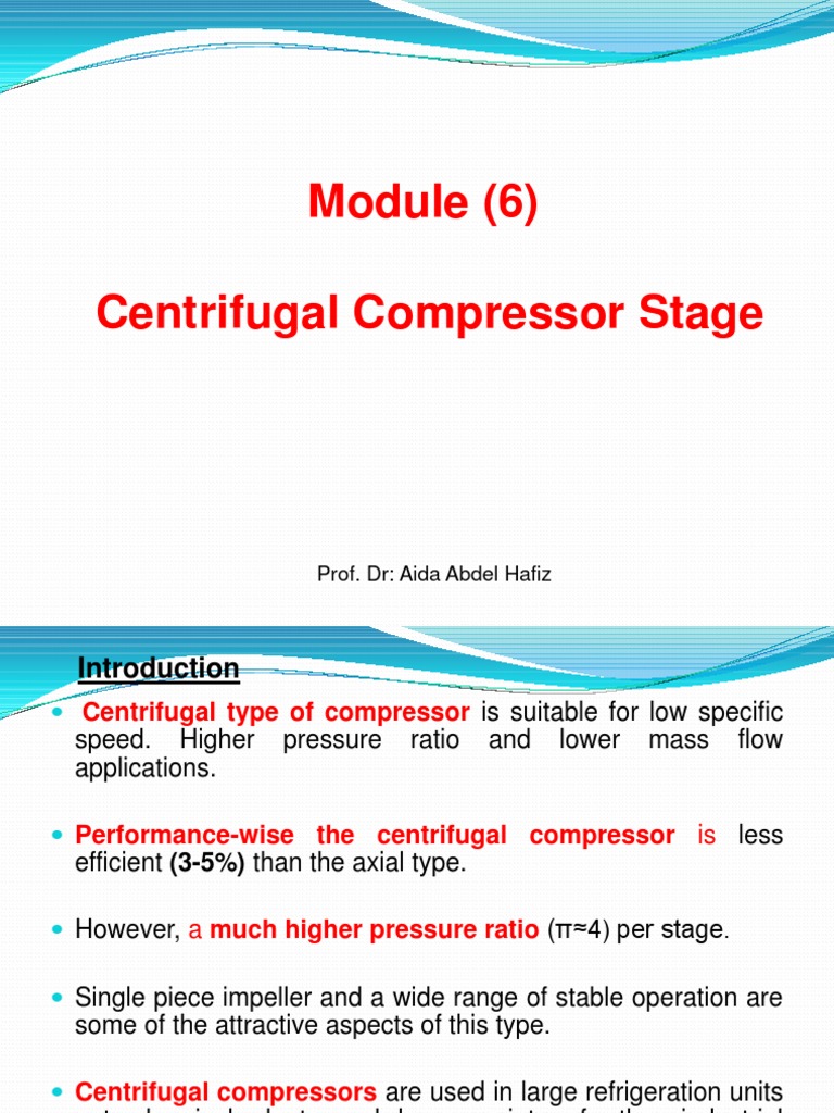 Centrifugal Compressor Basics | PDF | Gas Compressor | Dynamics (Mechanics)