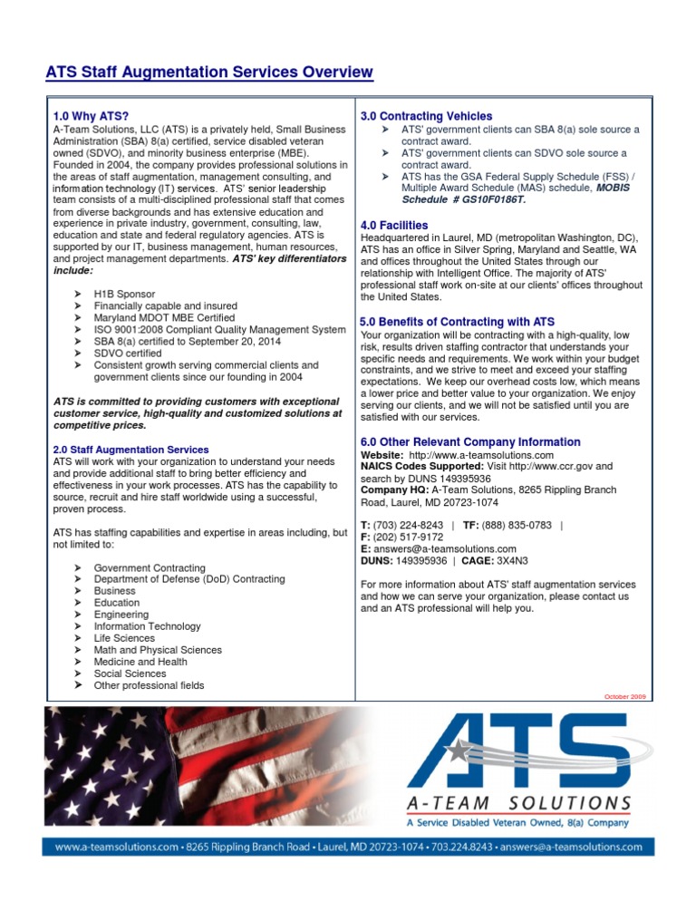 Staff Augmentation Services Overview | PDF | Business | Economies