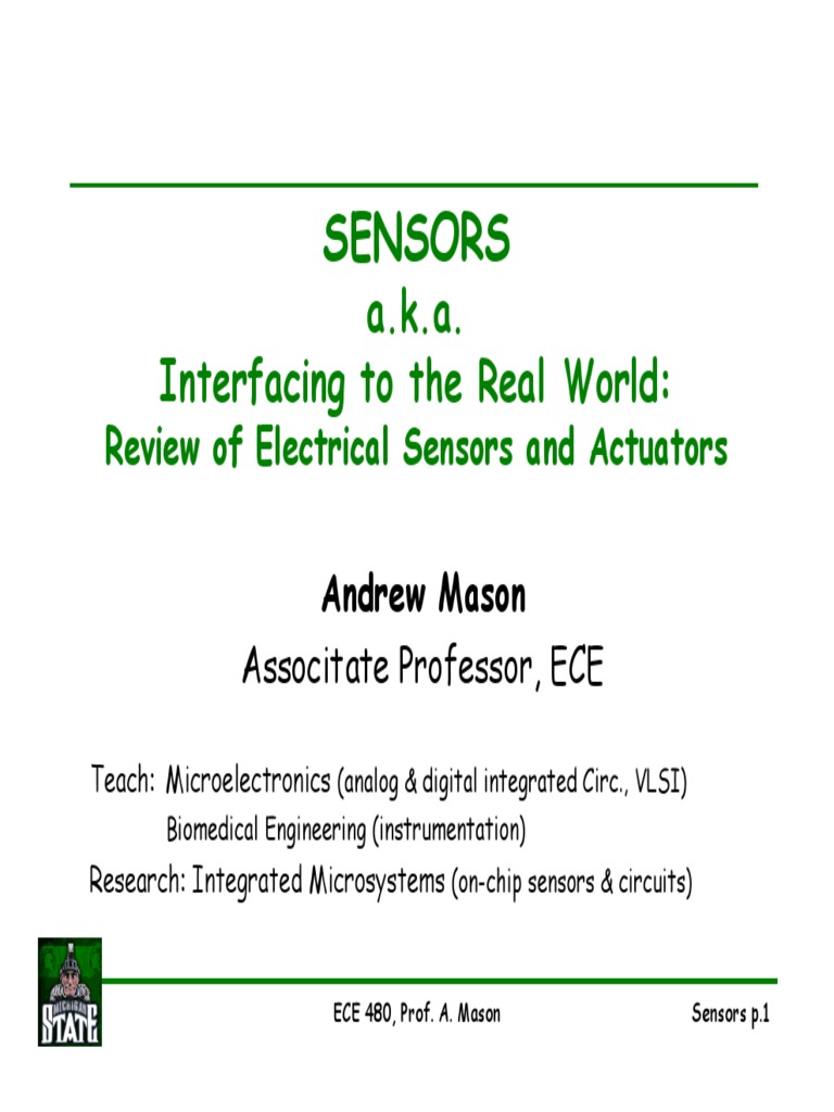 480 Sensors | PDF | Amplifier | Operational Amplifier
