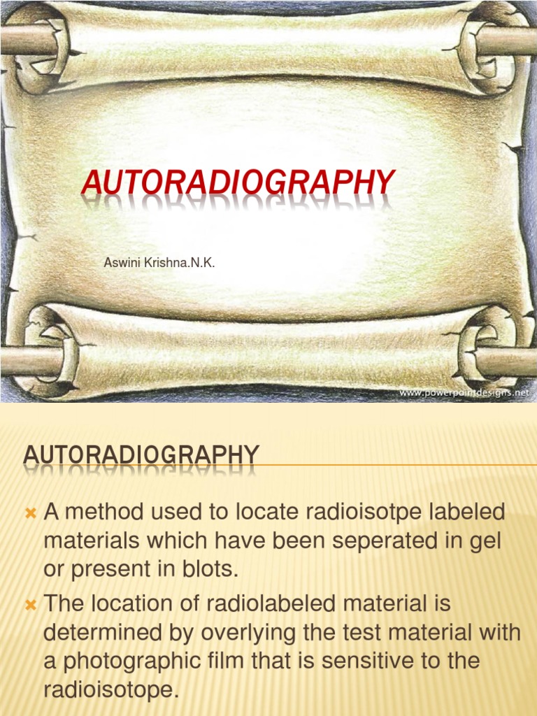 Auto Radiography | PDF | Radionuclide | Radioactive Decay