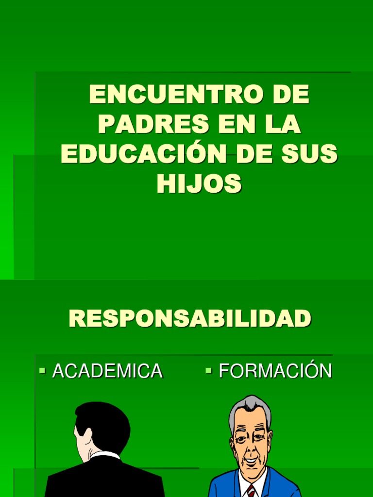Encuentro de Padres en La Educación de Sus | PDF | Salud y bienestar ...