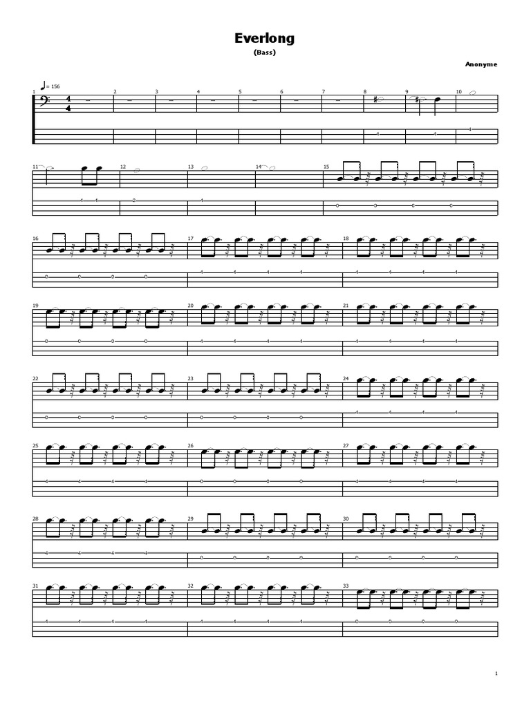 Everlong Bass | PDF