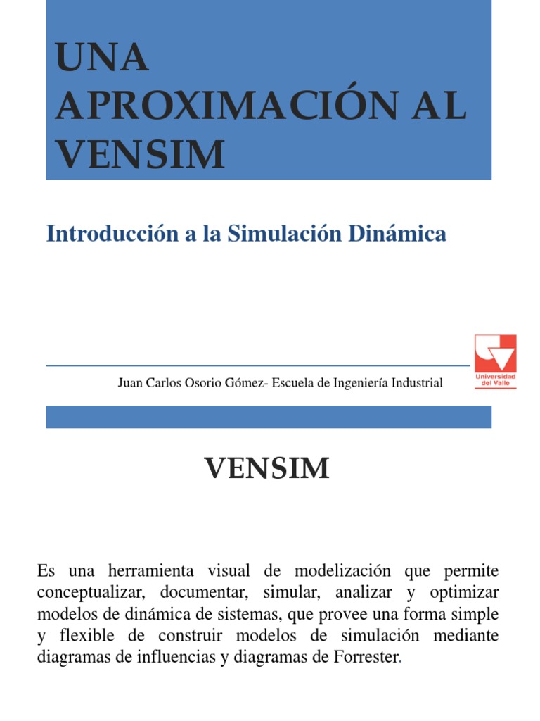 Tutorial Vensim | Descargar gratis PDF | Simulación | Ingeniería