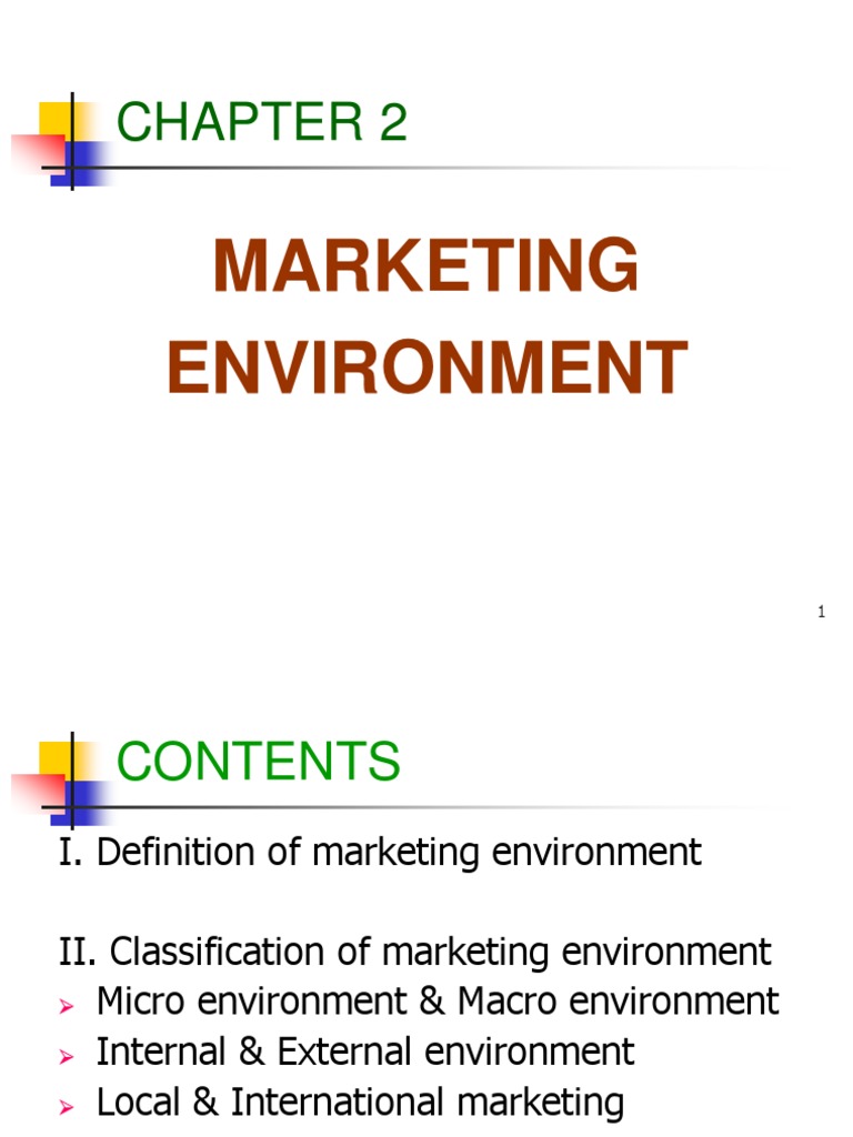 C2 Marketing Environment | PDF | Competition | Strategic Management