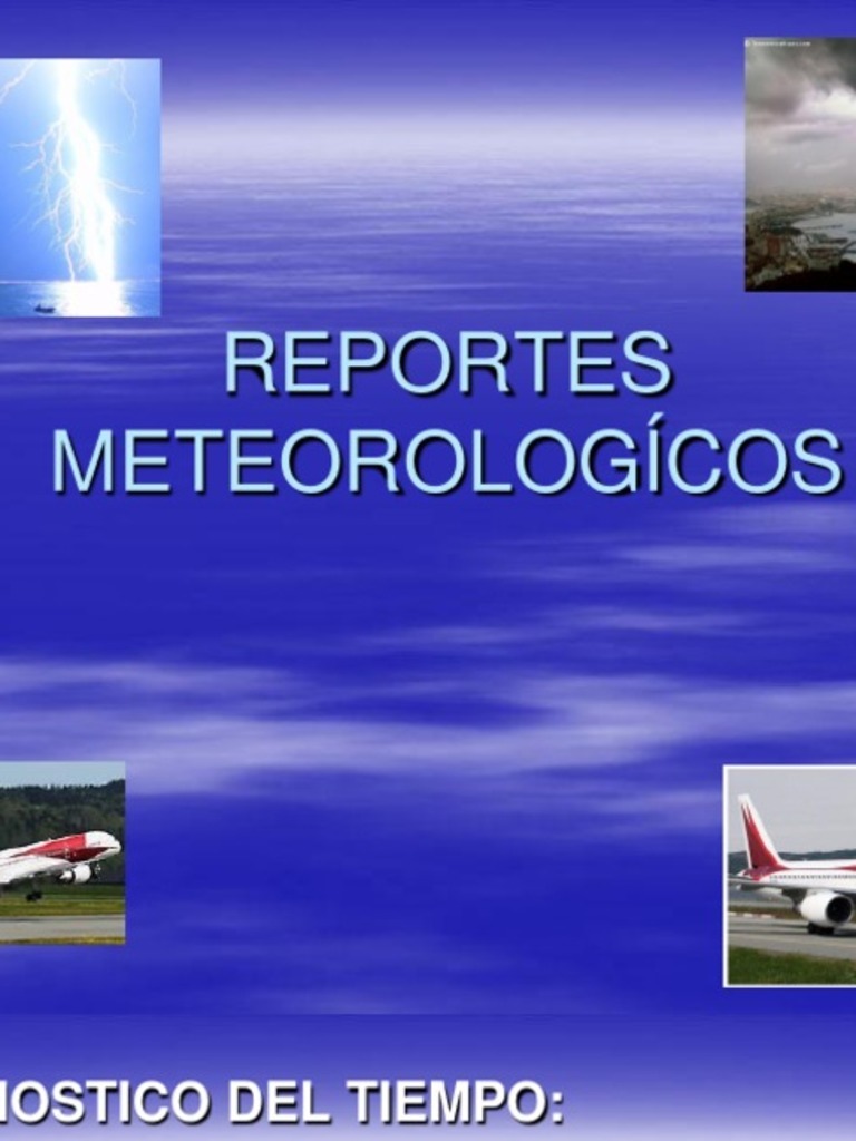 Curso de Reportes Meteorologícos | PDF | Predicción del tiempo ...