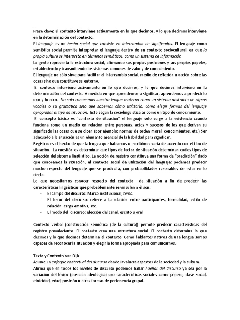 Contexto y Lenguaje en la Comunicación | PDF | Lingüística | Cuentos