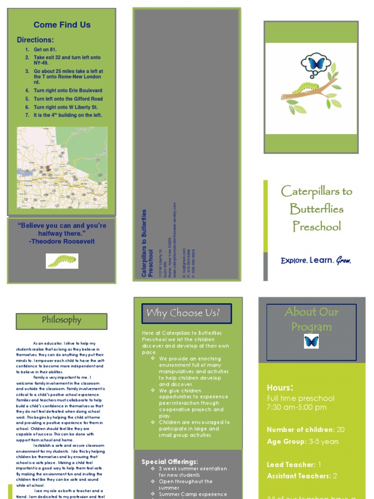Program Brochure 2 | PDF | Preschool | Early Childhood Education