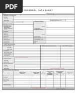 Personal Data Sheet | PDF | Teachers | Social Institutions