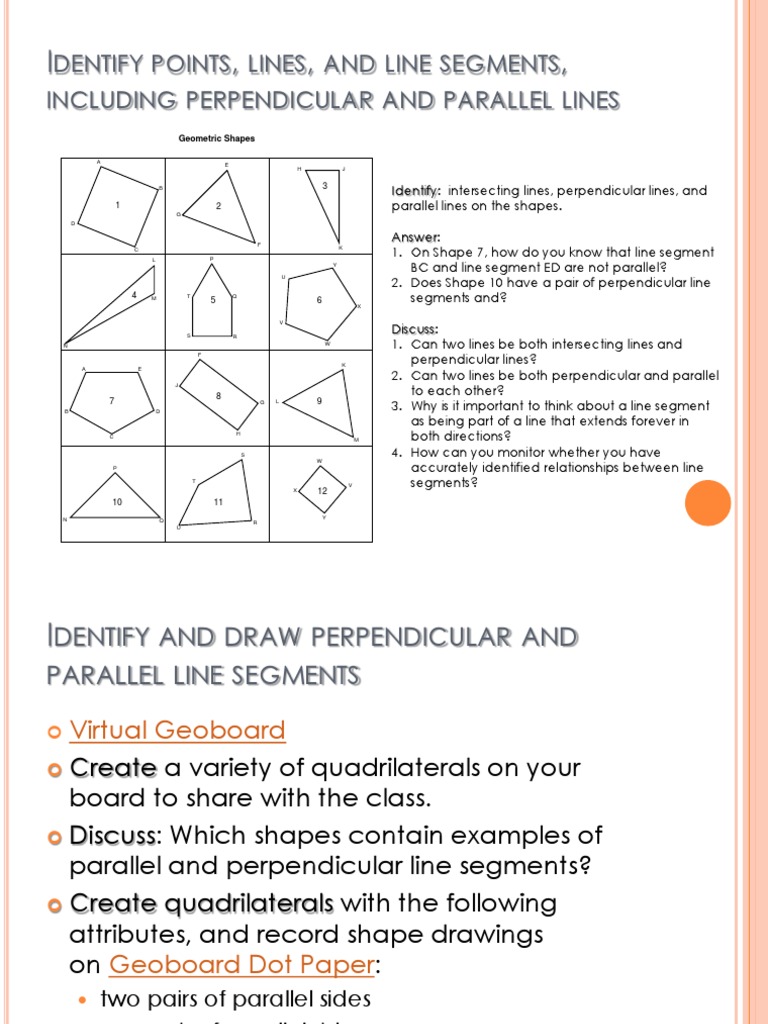 Perpendicular Shapes Examples