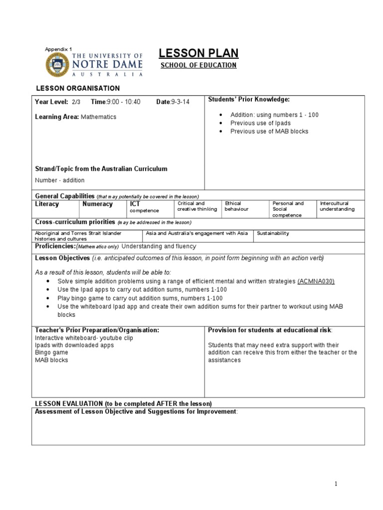 Ict Lesson Plan | PDF | Further Education | Computing And Information ...