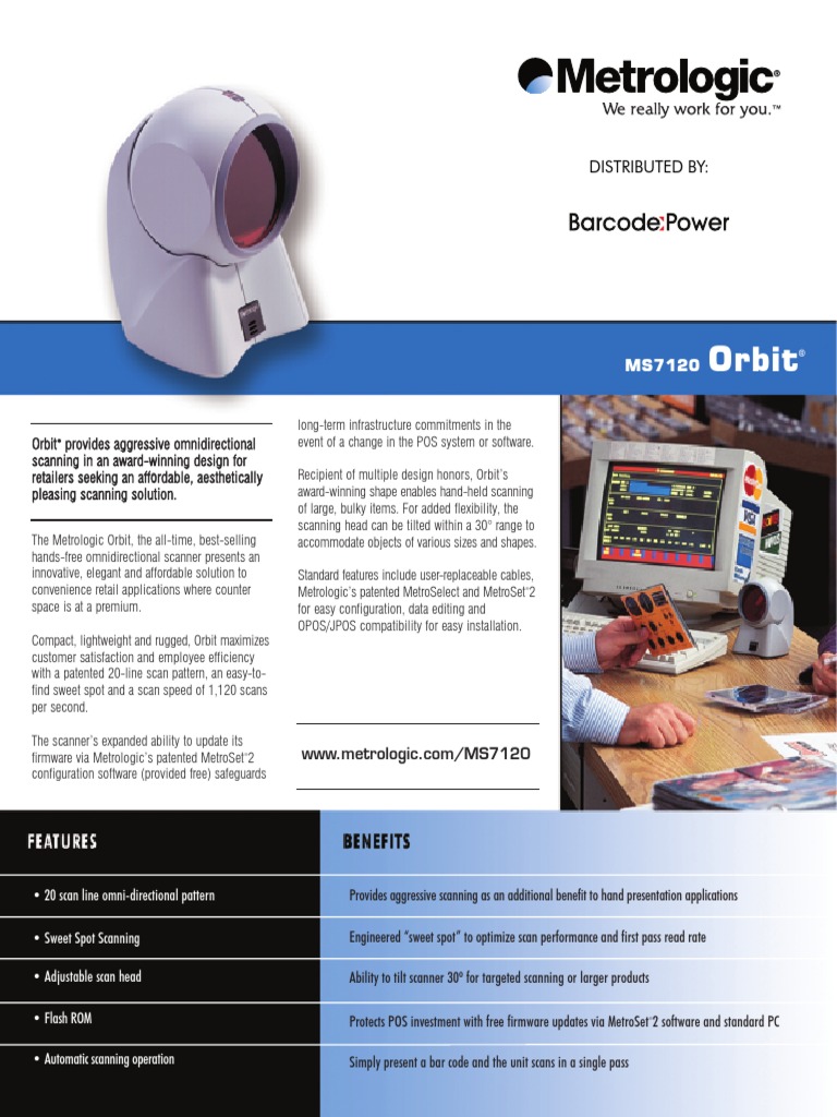 Ms7120 Specifications | PDF | Image Scanner | Equipment