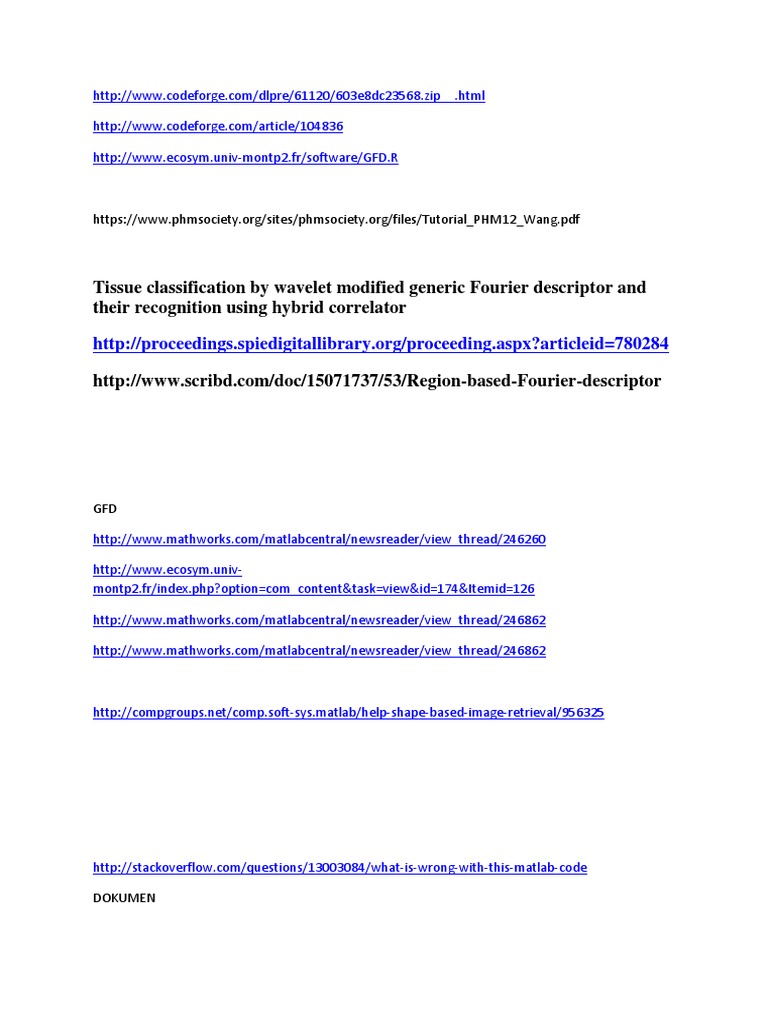 Tissue Classification by Wavelet Modified Generic Fourier Descriptor and Their Recognition Using ...