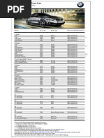 BMW Malaysia Price List 2025 | PDF | Bmw | Motor Vehicle