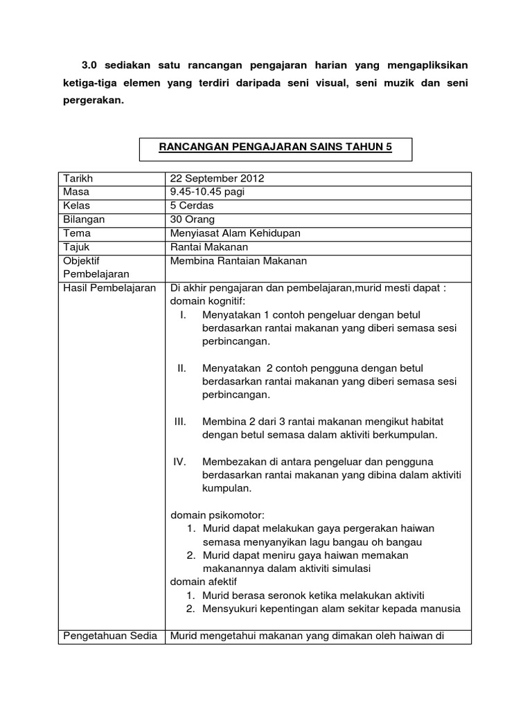 Edit RPH | PDF | Sains & Matematika