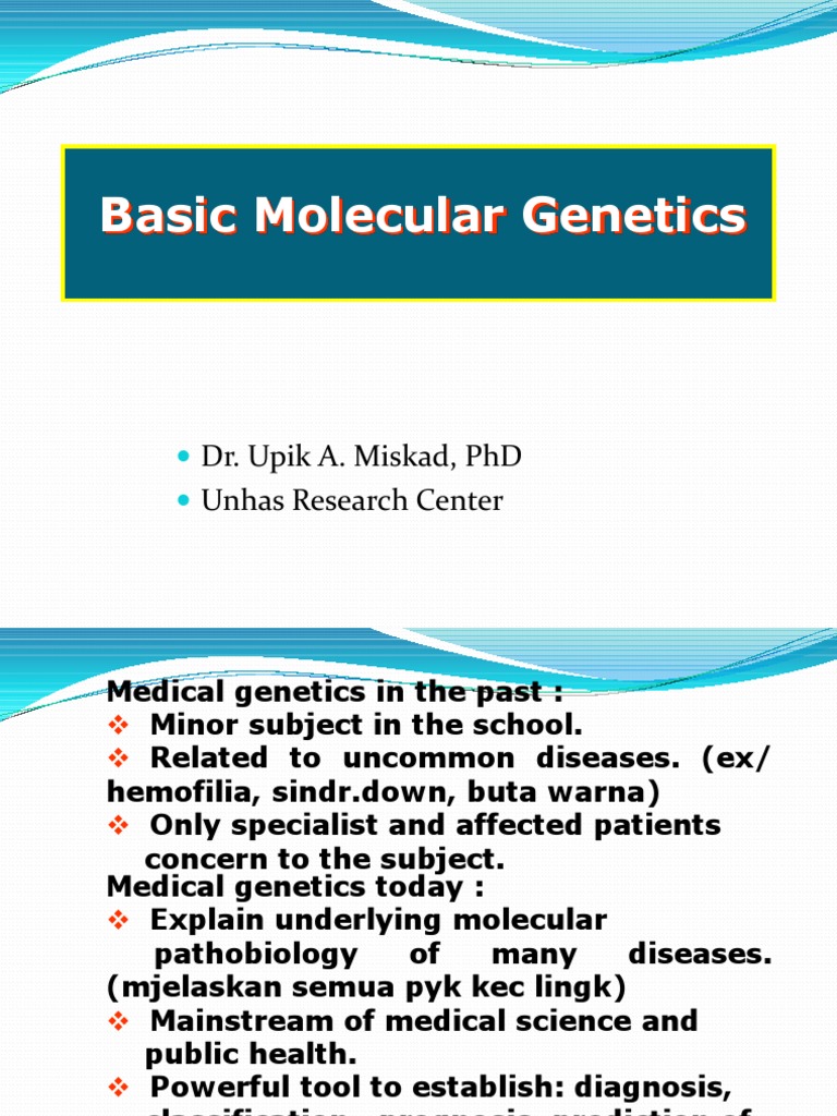 Understanding Molecular Genetics Basics | PDF | Rna | Messenger Rna