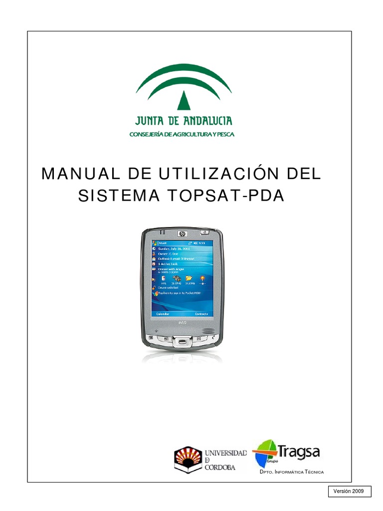 Manual PDA+ArcPad | PDF | Asistente personal digital | Sistema de Posicionamiento Global