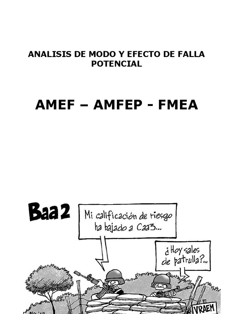 AMEF | PDF | Calidad (comercial) | Riesgo