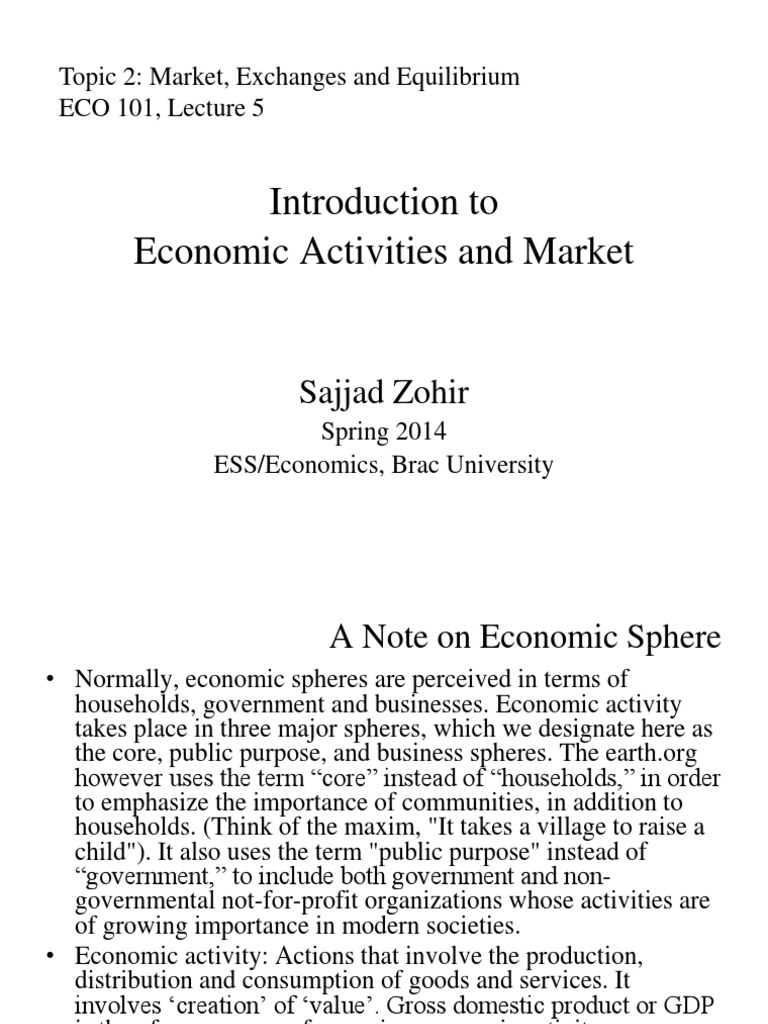 Understanding Economic Spheres and Markets: An Analysis of Begging ...