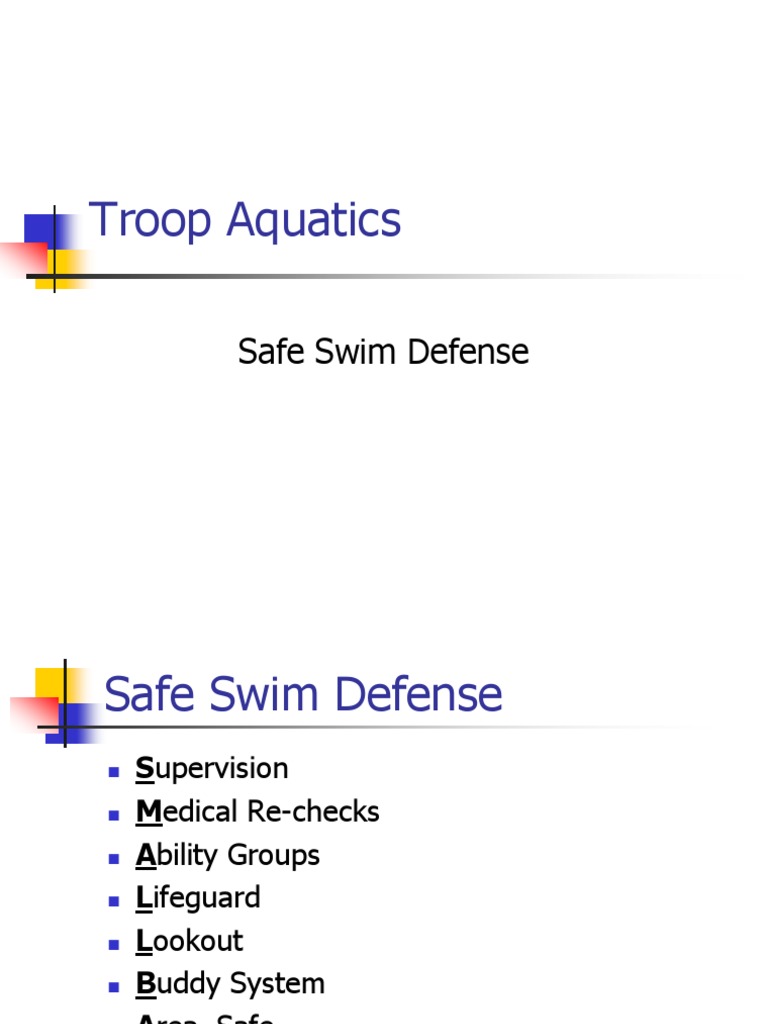 Safe Swim Defense | PDF | Human Swimming | Water Sports