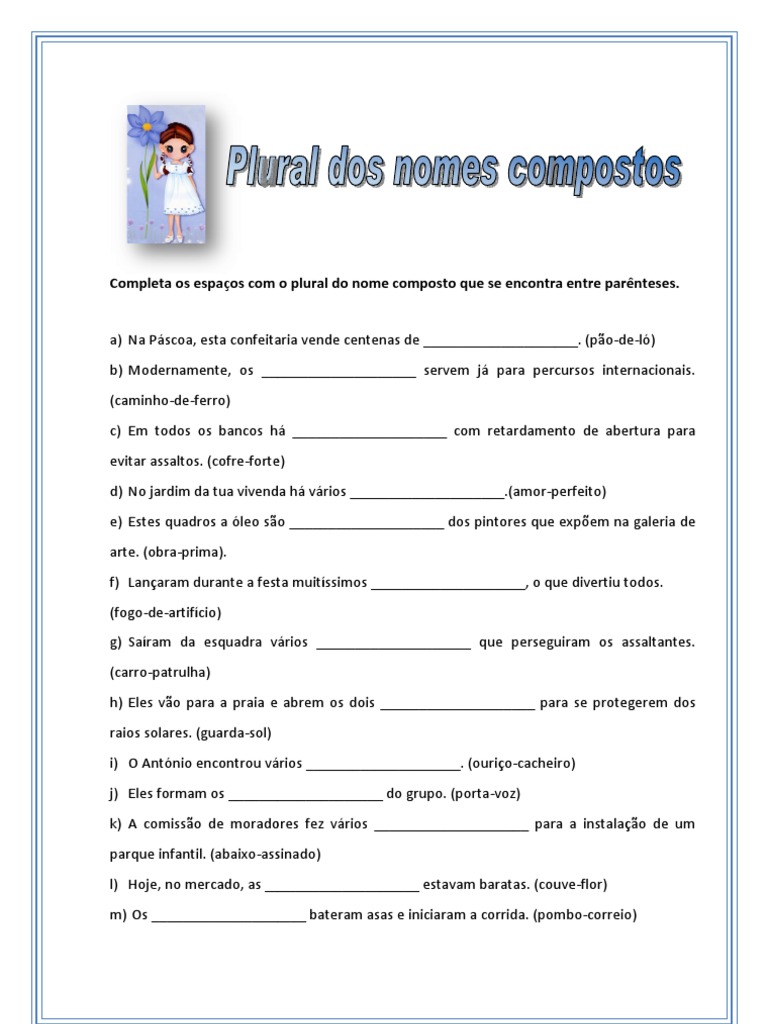 Plural Dos Nomes Compostos FT | PDF