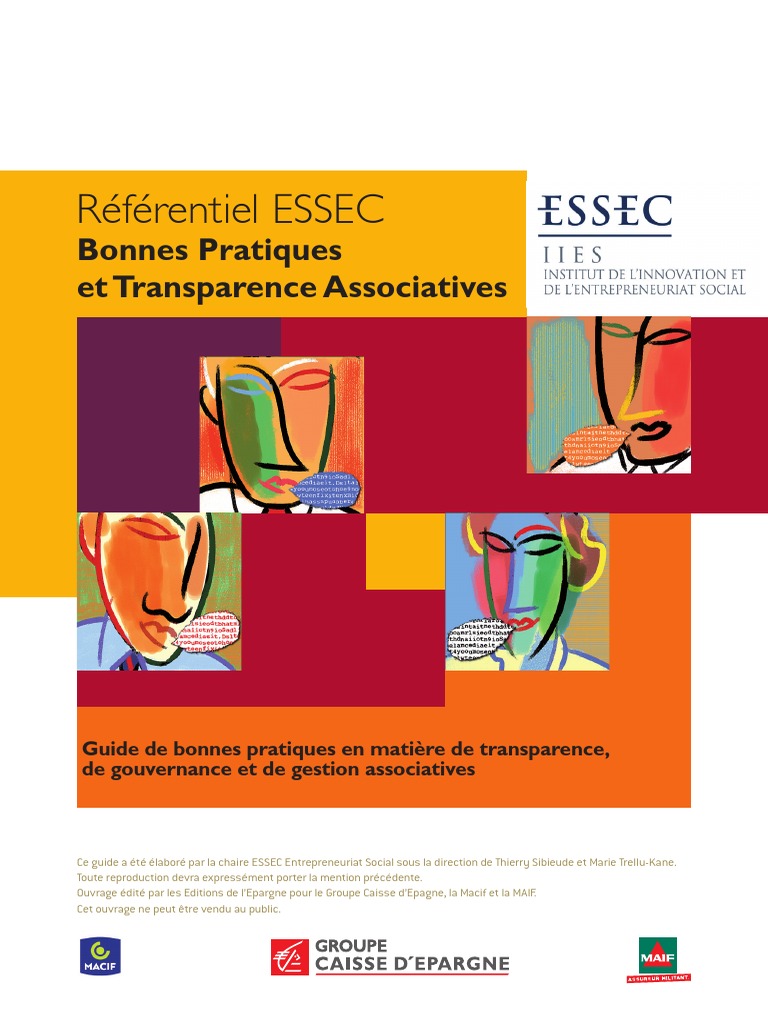 Guide ESSEC Bonnes Pratiques Transparence Associatives Juin 2010 PDF | PDF | Bénévolat | Gouvernance