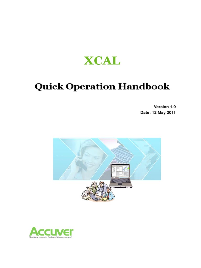 XCAL QuickOperationHandbook v1.0 | PDF | Icon (Computing) | Laptop