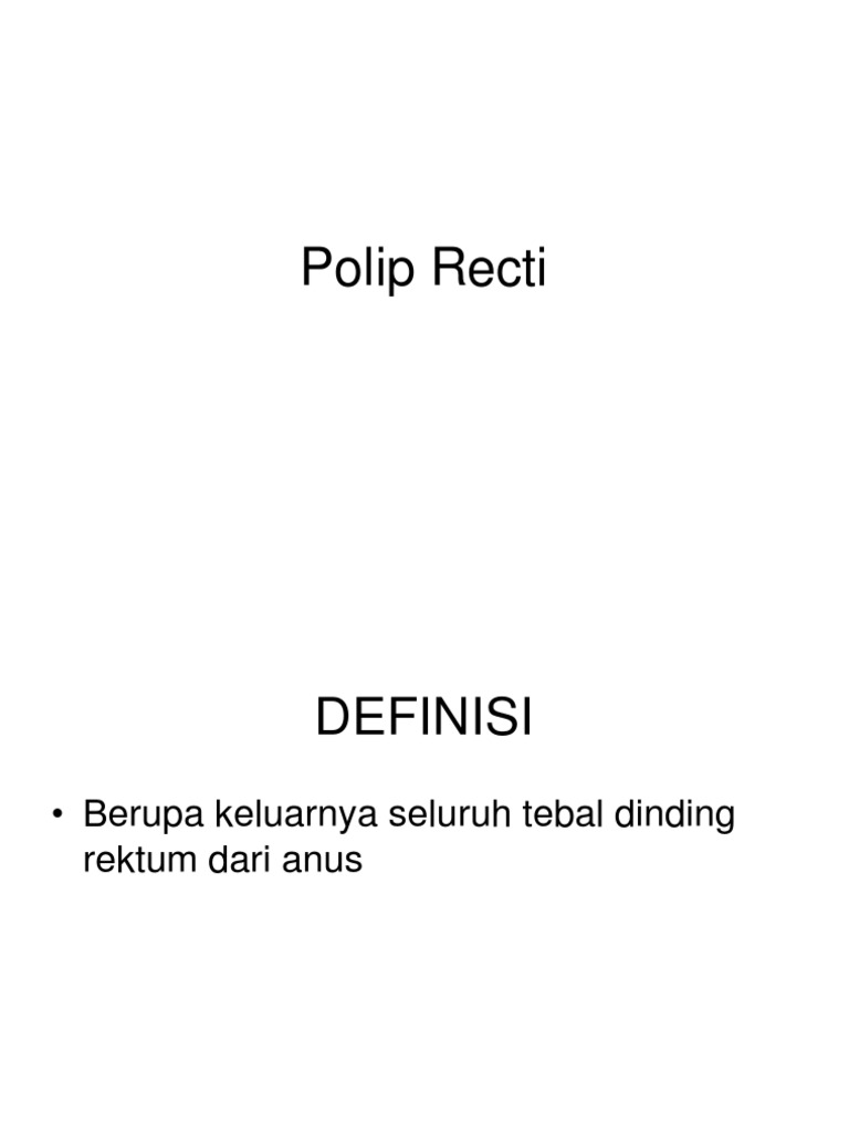 Polip Recti | PDF