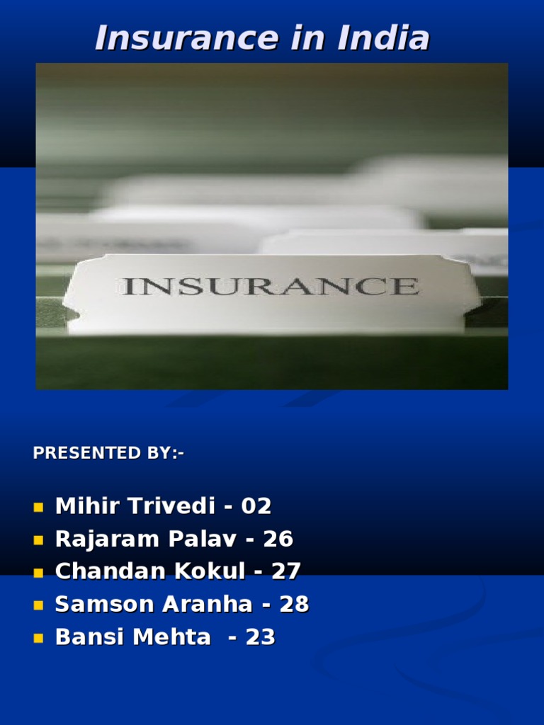 Economics Project On Insurance | PDF | Insurance | Life Insurance