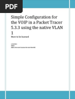 VOIP On Packet Tracer PDF | PDF | Voice Over Ip | Telephony