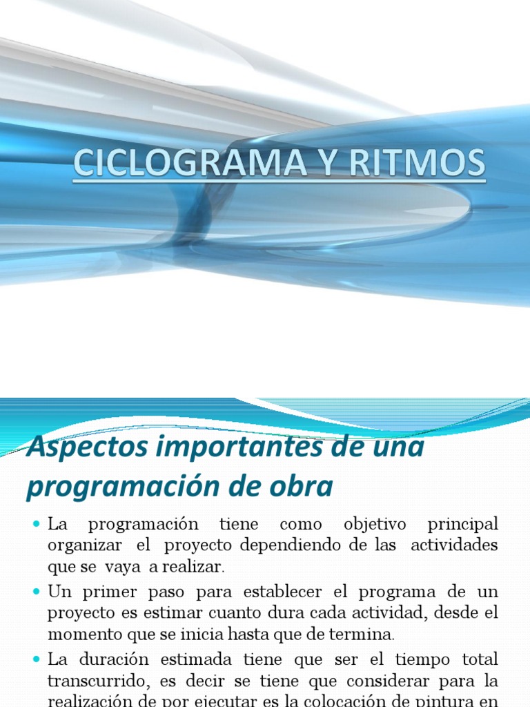 Ciclograma y Ritmos | PDF