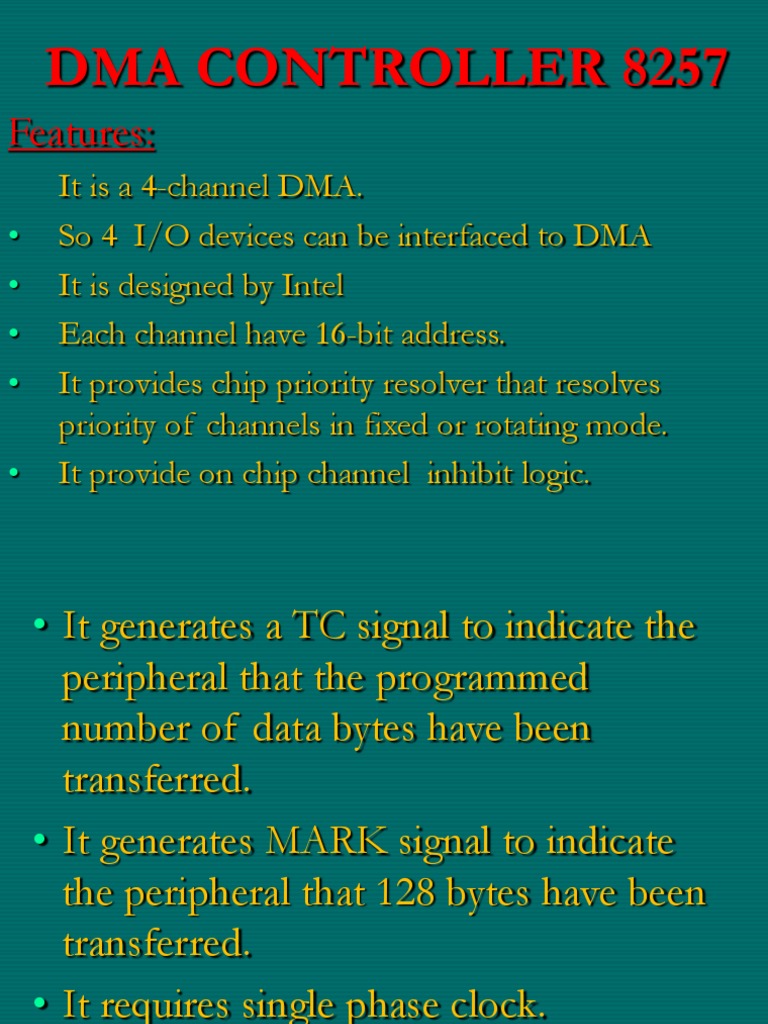 Dma Controller 8257 | PDF | Input/Output | Office Equipment