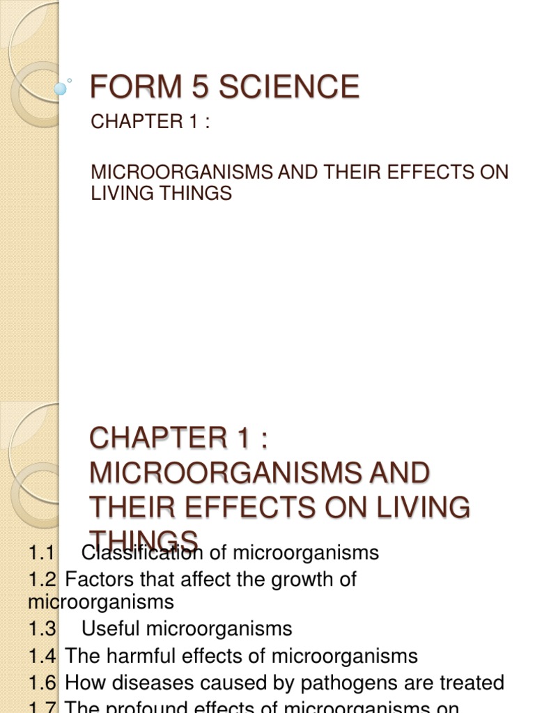 Form 5 Science | PDF | Microorganism | Cell Growth