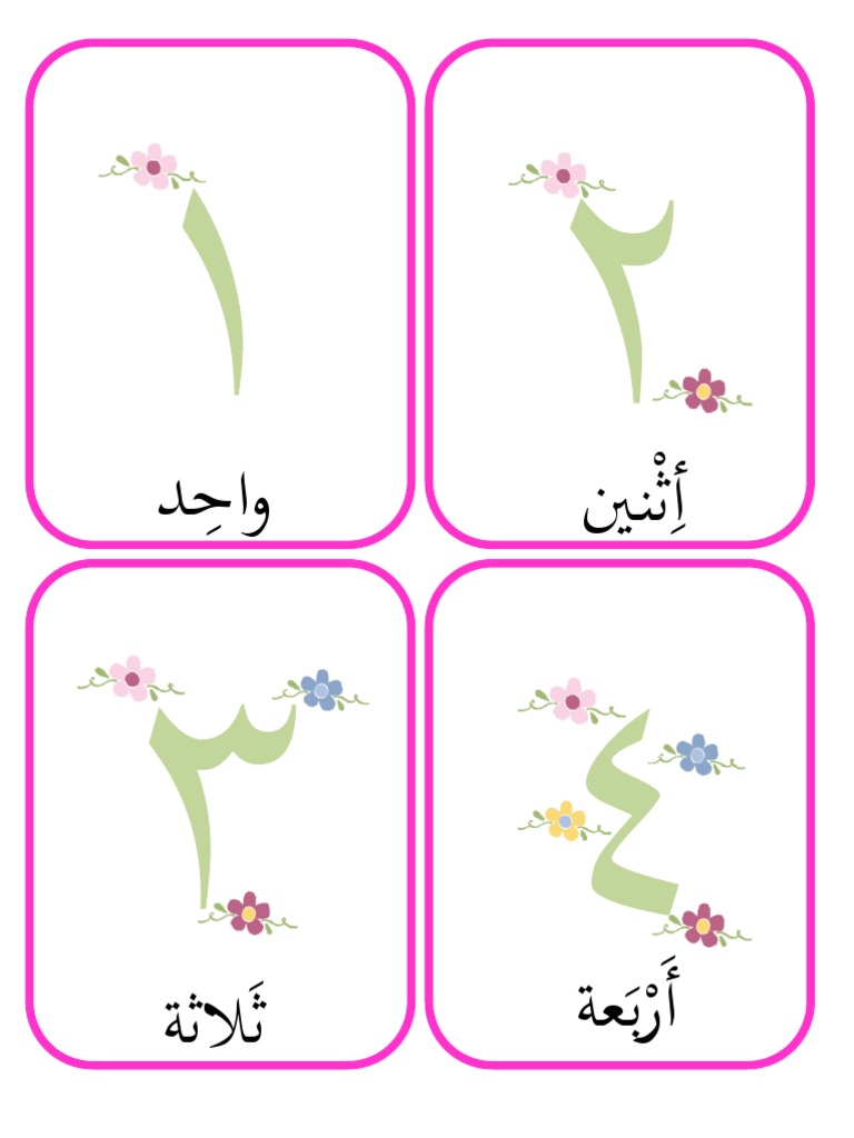 Arabic Basic Vocab Cards | PDF