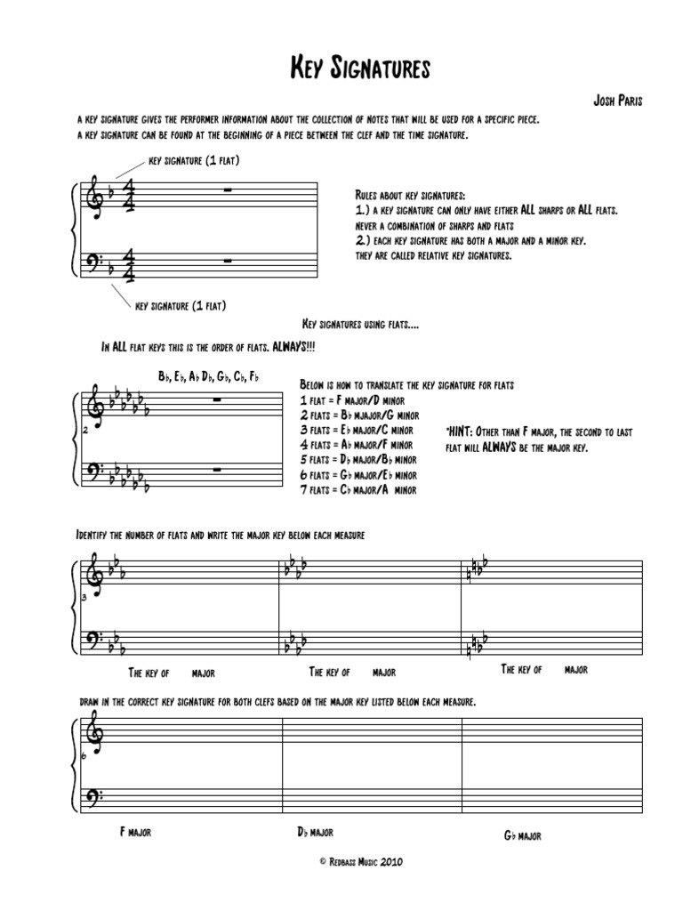 Key Signatures | PDF