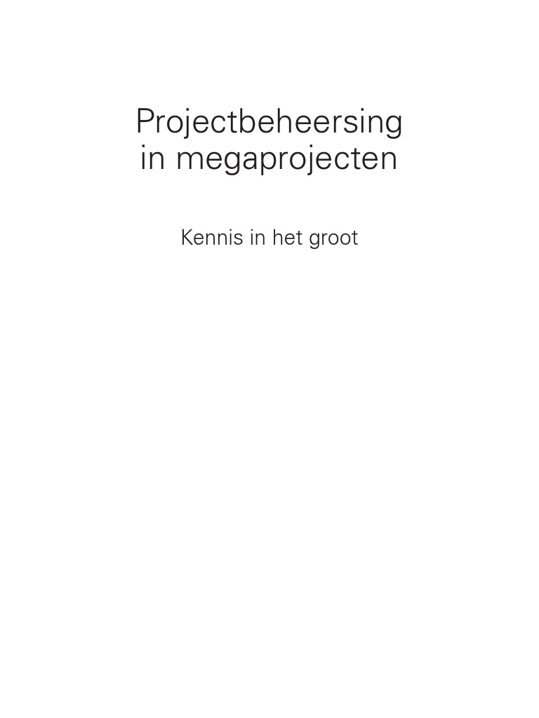 Boekje Projectbeheersing | PDF