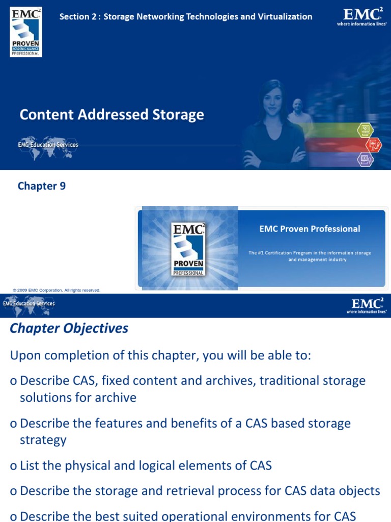 Content Addressed Storage: Section 2: Storage Networking Technologies and Virtualization | PDF ...
