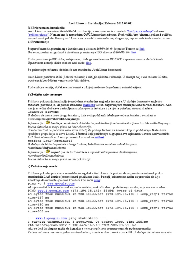 Arch Linux, Arch Linux | PDF